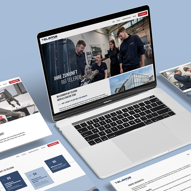 Karriere-Push für Telerob - Landingpage und Fotoshooting